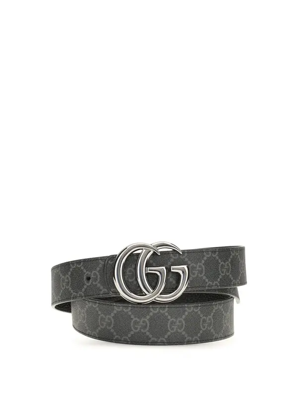 Gucci Reversible Gg Marmont Belt - Black