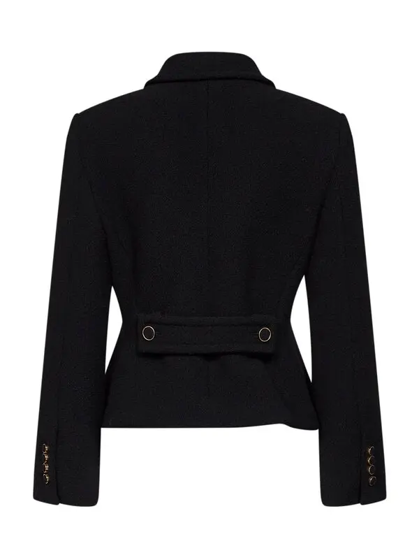 Chloé Black Wool Blend Bouclette Jacket
