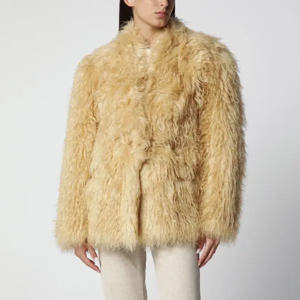 Isabel Marant Étoile Pale Long-haired Faux Fur Coat - Yellow