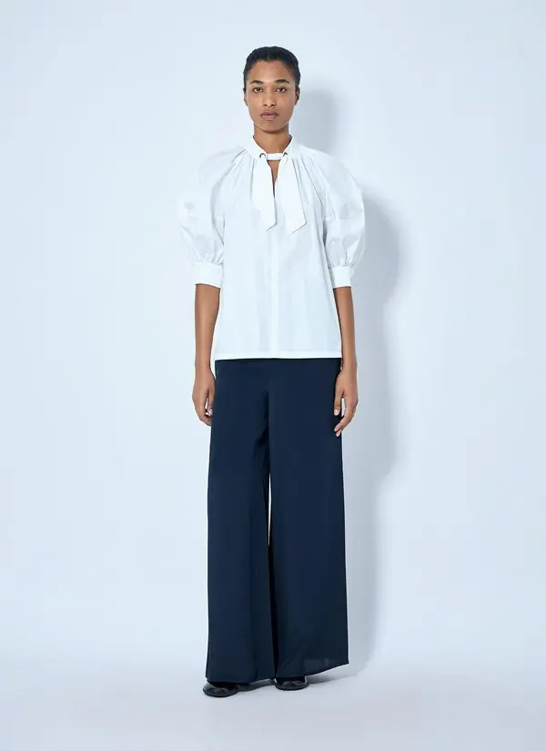 Max Mara Tie-neck Blouse - White