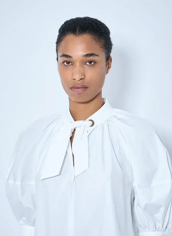 Max Mara Tie-neck Blouse - White