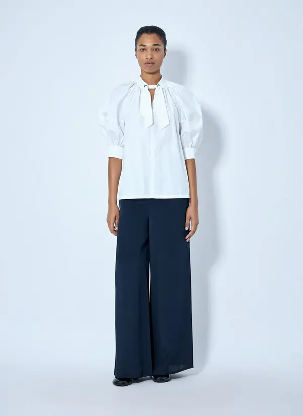 Max Mara Tie-neck Blouse - White