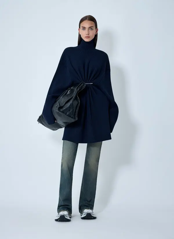 Balenciaga Pinches Mini Dress - Black