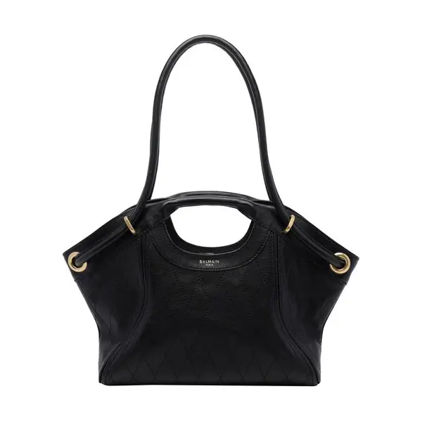Balmain Leather Tote Bag - Black