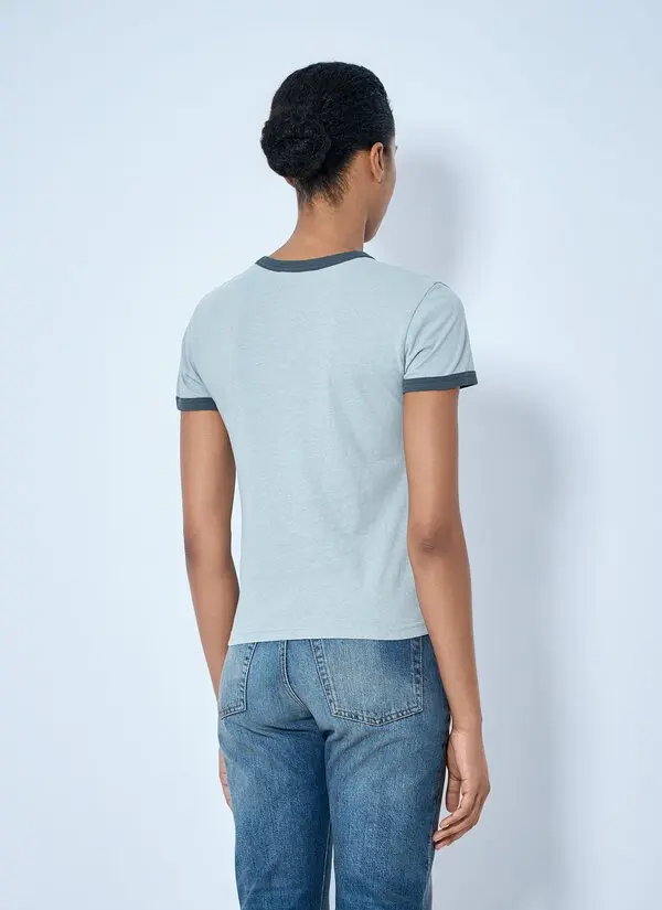 Acne Studios Graphic Rose T-shirt - Gray