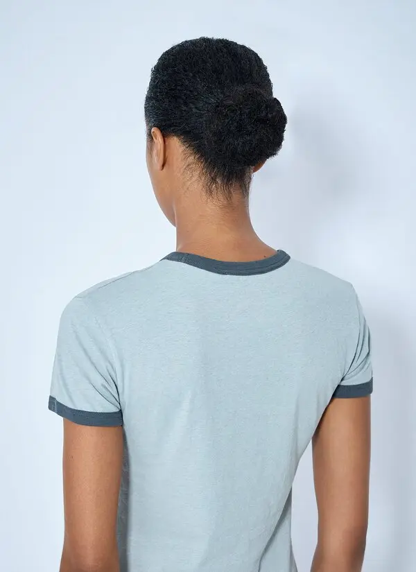 Acne Studios Graphic Rose T-shirt - Gray