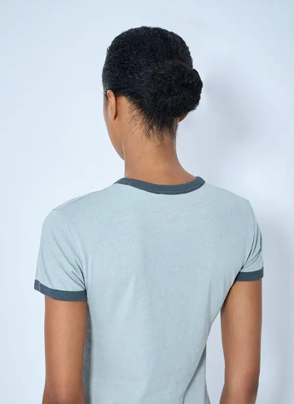 Acne Studios Graphic Rose T-shirt - Gray