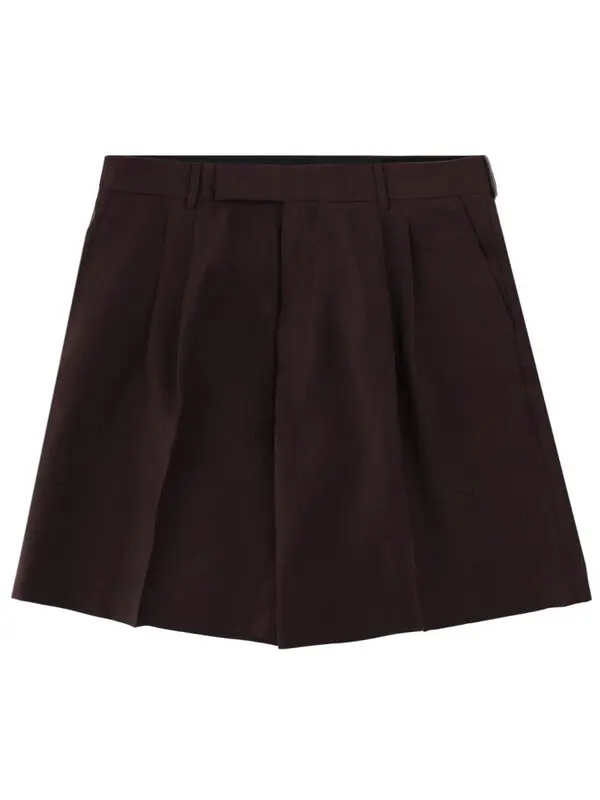 Paul Smith Linen Shorts - Brown