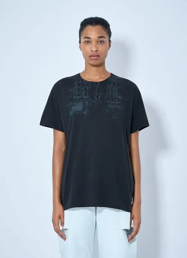 MAISON MARGIELA Numbers Regular T-shirt - Black