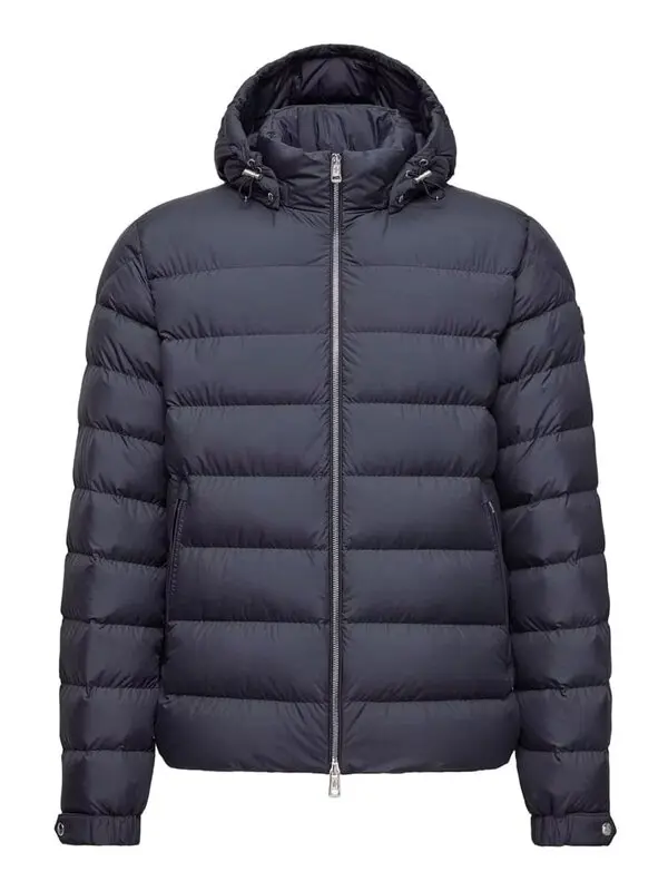 Moncler Arneb Short Hooded Down Jacket - Blue