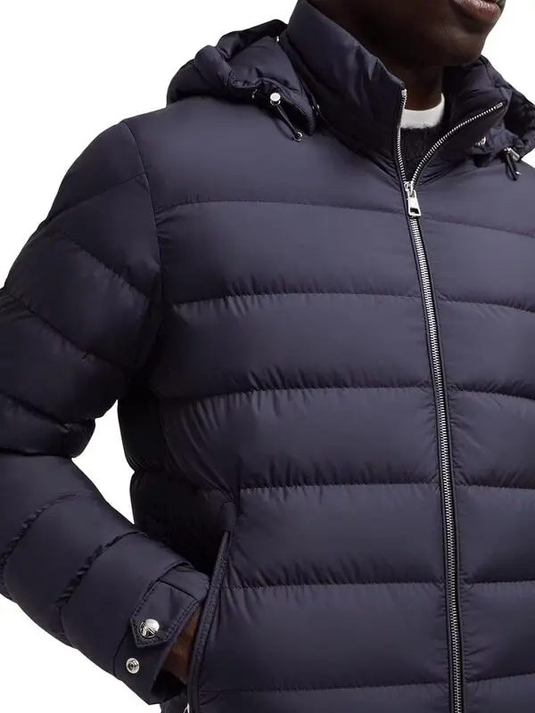 Moncler Arneb Short Hooded Down Jacket - Blue