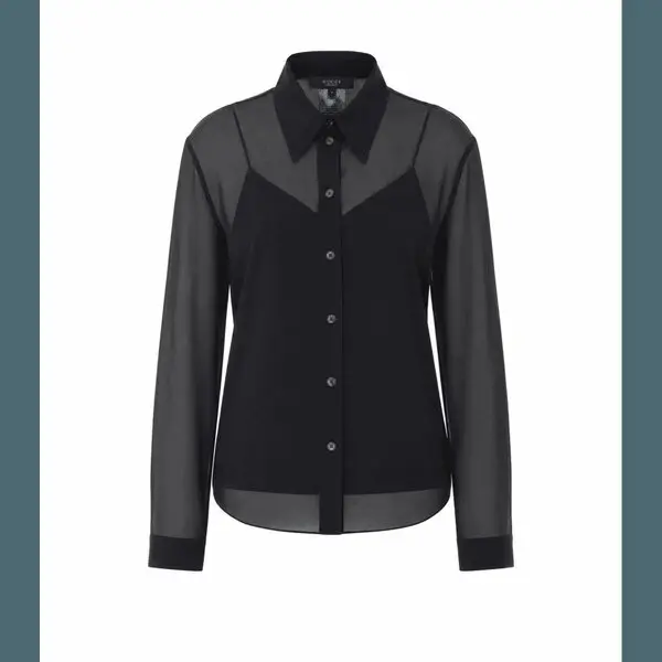 Gucci Stretch Silk Chiffon Shirt