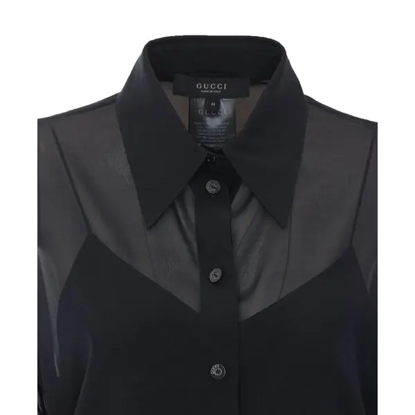 Gucci Stretch Silk Chiffon Shirt