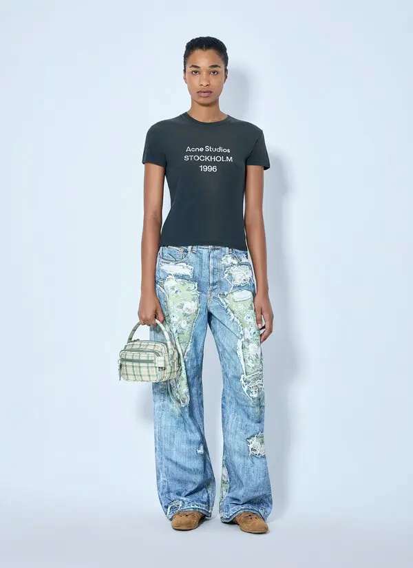 Acne Studios Fitted Logo T-shirt