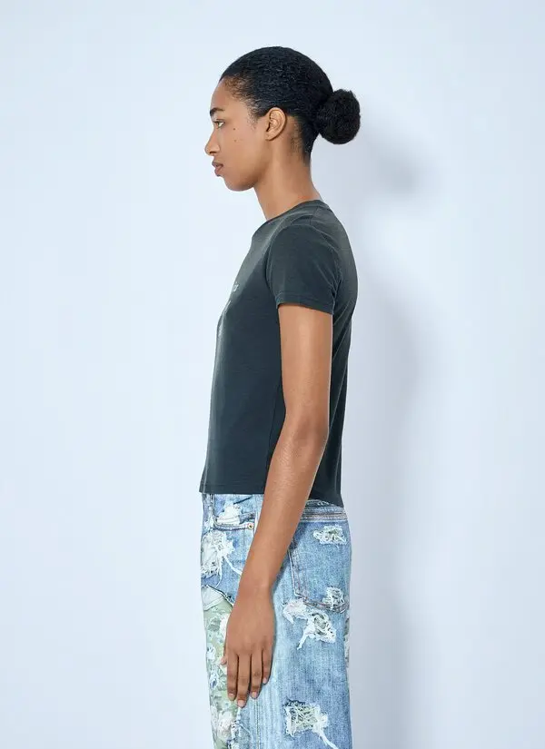 Acne Studios Fitted Logo T-shirt - Gray