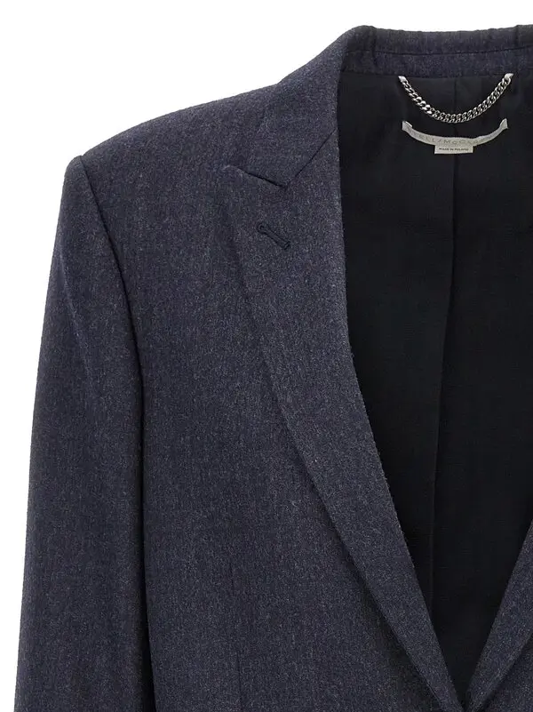 Stella McCartney Single-breasted Wool Flannel Blazer