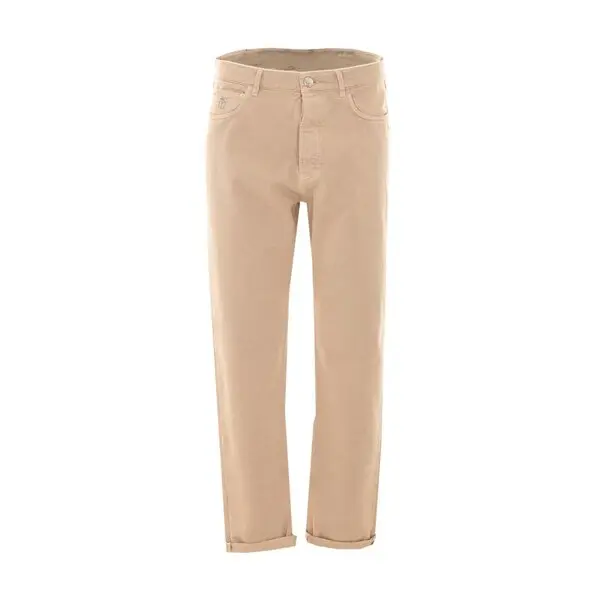Brunello Cucinelli Iconic Fit Denim Trousers - Cream