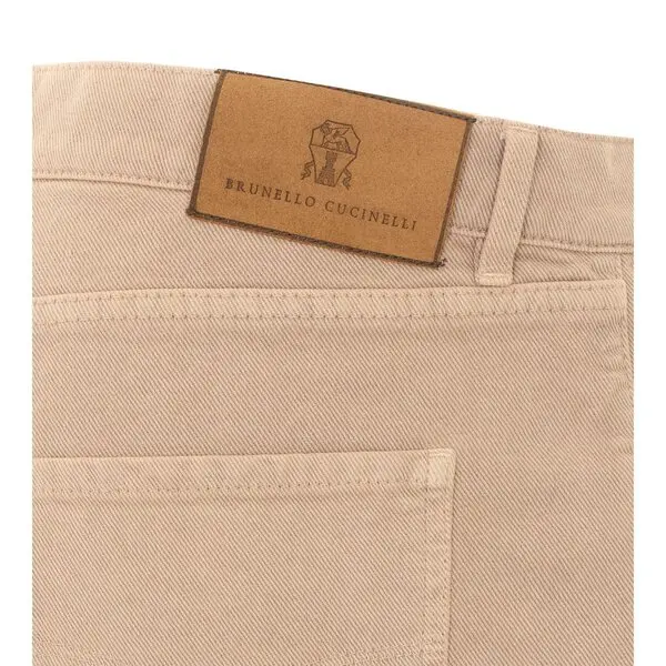 Brunello Cucinelli Iconic Fit Denim Trousers - Cream