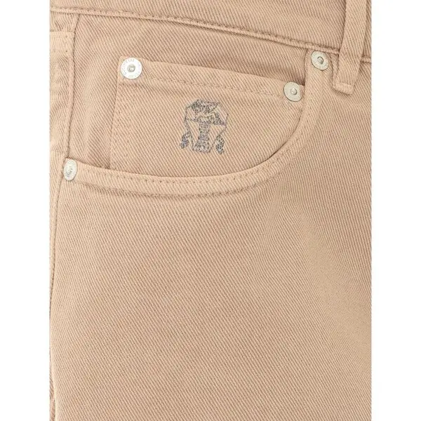 Brunello Cucinelli Iconic Fit Denim Trousers - Cream