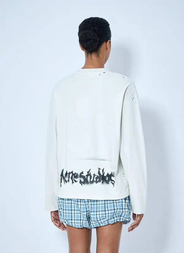 Acne Studios Gothic Logo T-shirt - White
