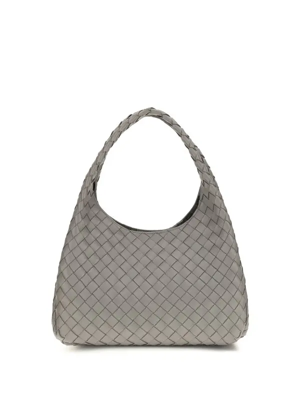 Bottega Veneta Campana Shoulder Bag - Gray