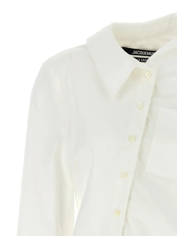 Jacquemus La Chemise Pablo Cotton Shirt - White
