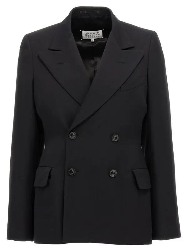 MAISON MARGIELA Double-breasted Blazer - Black
