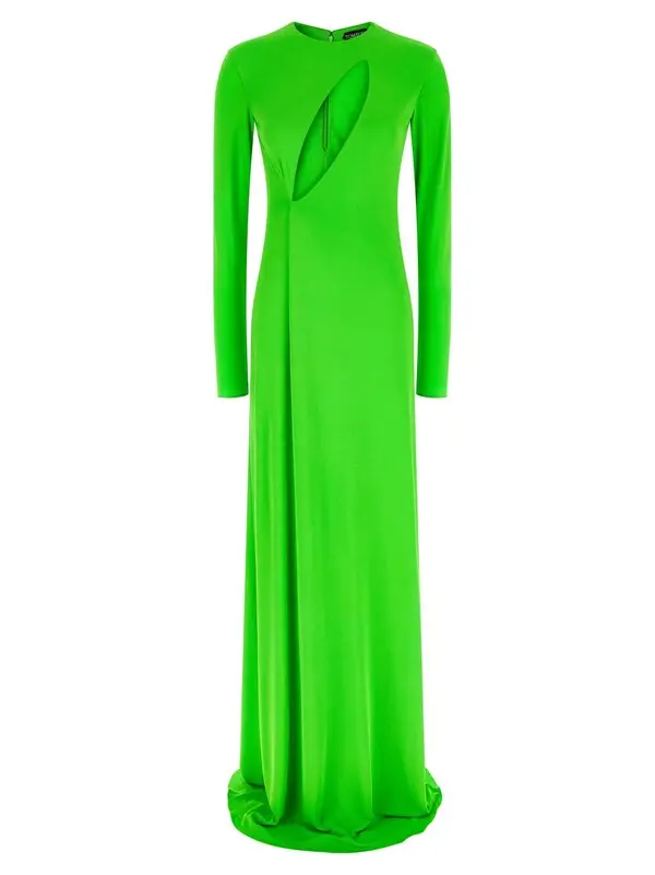 TOM FORD Long Sleeve Slash Front Evening' Dress