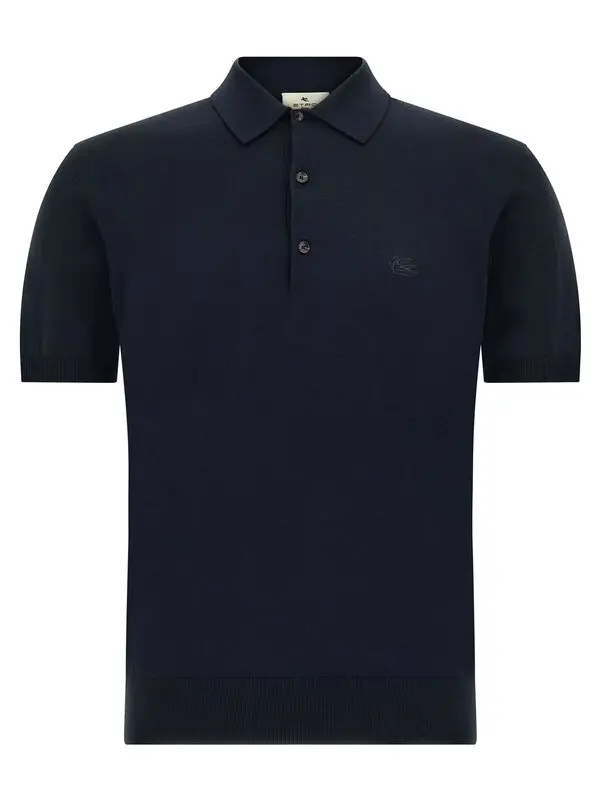 Etro Pegaso' Polo Shirt - Blue