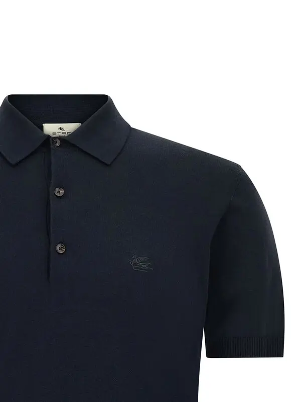 Etro Pegaso' Polo Shirt - Blue
