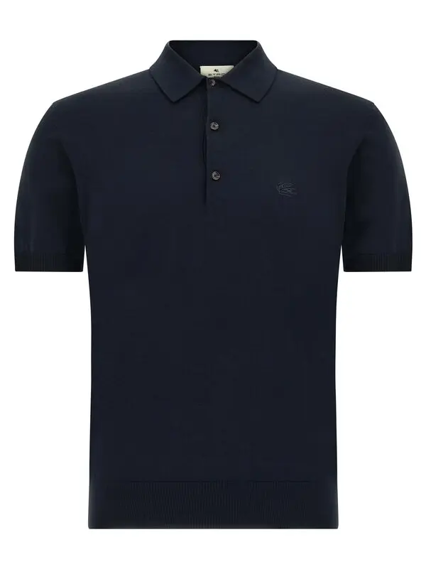 Etro Pegaso' Polo Shirt - Blue