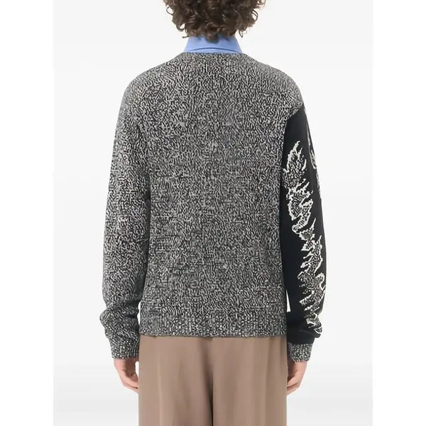 Valentino Garavani Panther Jacquard Sweater - Gray