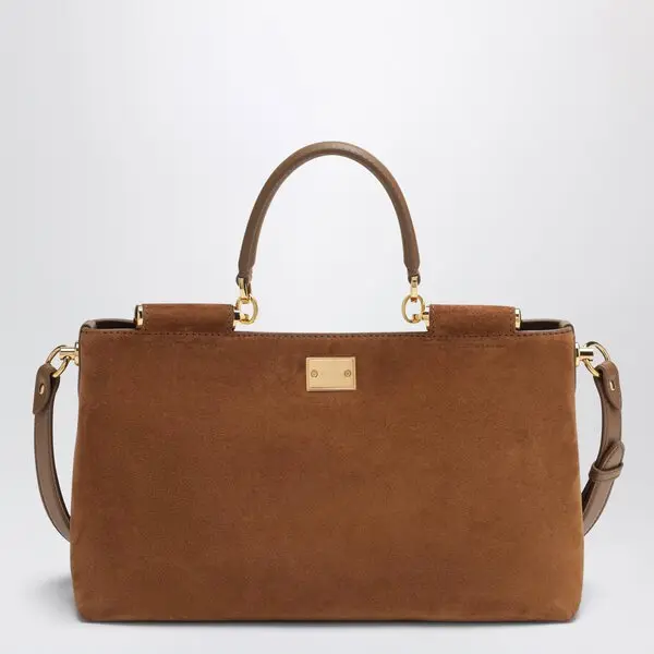 Dolce & Gabbana Vittoria Suede Bag - Brown
