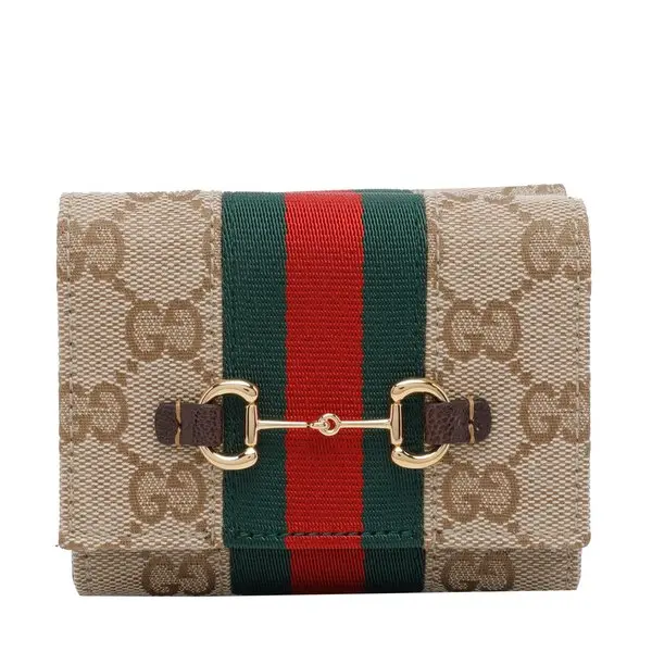 Gucci Web Bi-fold Wallet - Cream