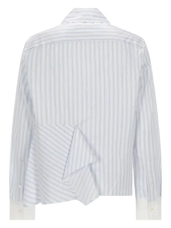 JW Anderson Asymmetrical Shirt With Draping - Multicolor