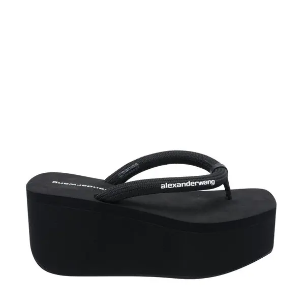 Alexander Wang Jenna Thong Platform Sandals - Black