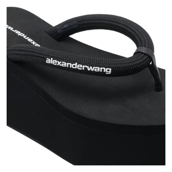 Alexander Wang Jenna Thong Platform Sandals - Black