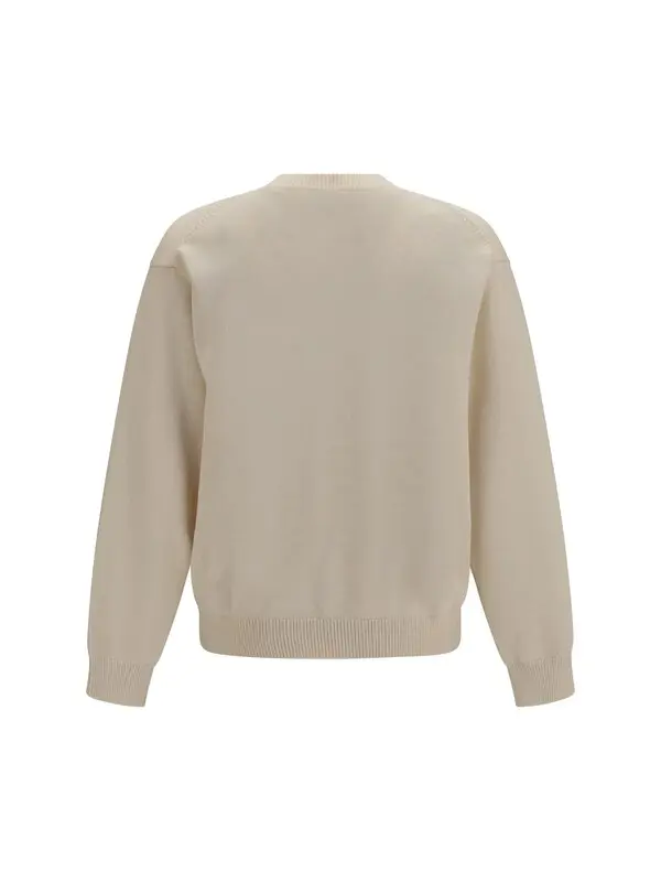 Kenzo Emblem Embroidered Wool And Cotton Sweater - Multicolor