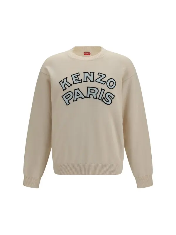 Kenzo Emblem Embroidered Sweater - Multicolor