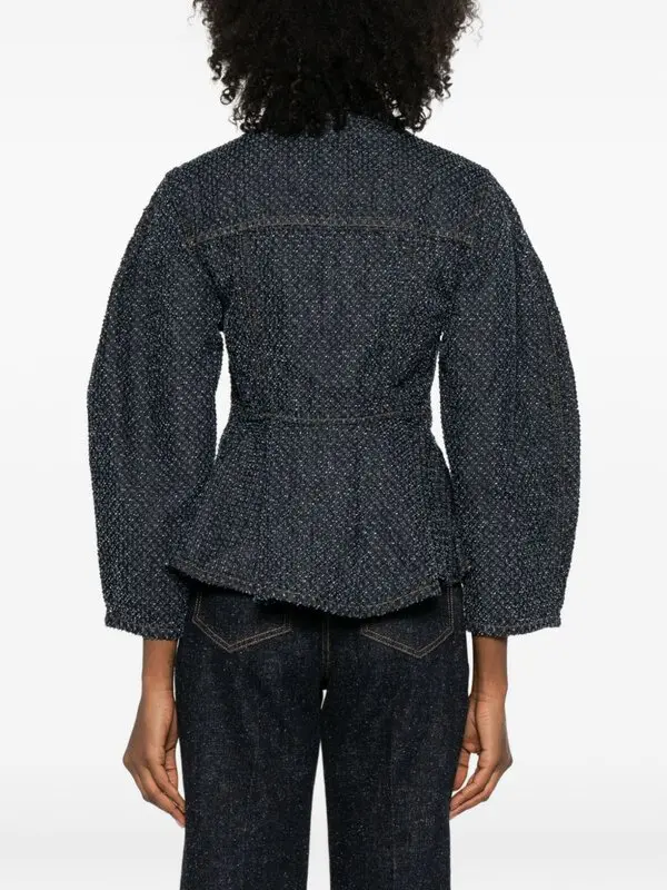 GANNI Denim Cotton Jacket - Multicolor