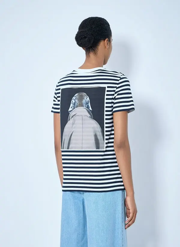 Max Mara Striped Graphic T-shirt