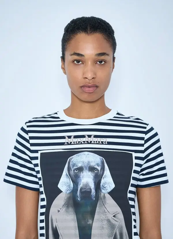Max Mara Striped Graphic T-shirt