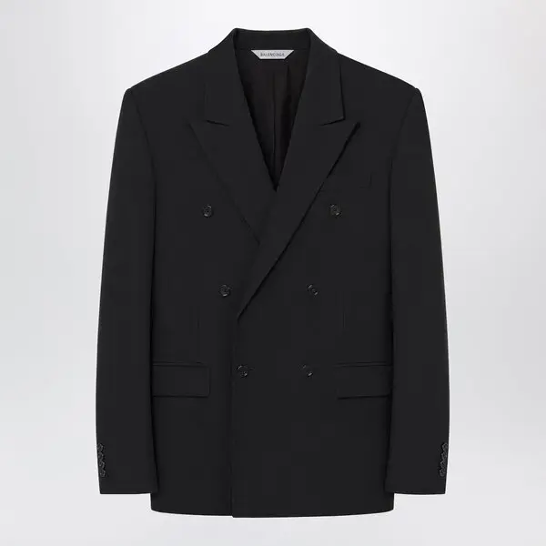 Balenciaga Double-breasted Tailored Wool Twill Jacket