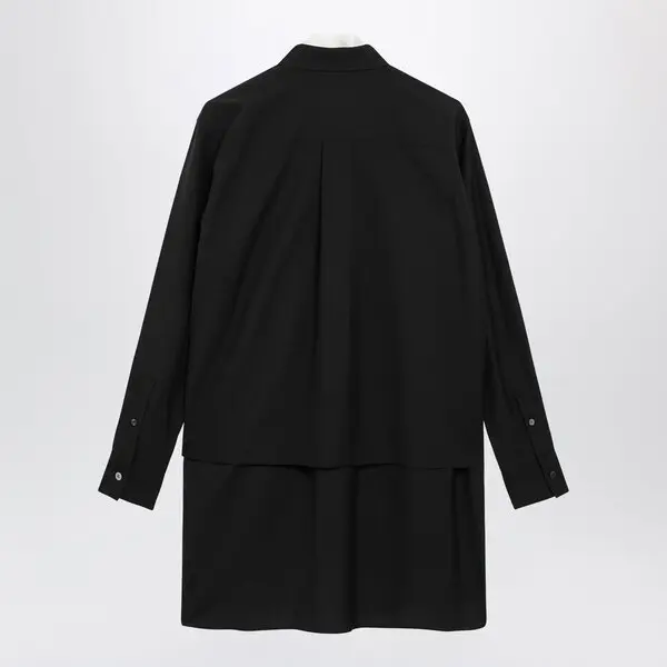 Sacai Wool-blend Mini Shirt Dress