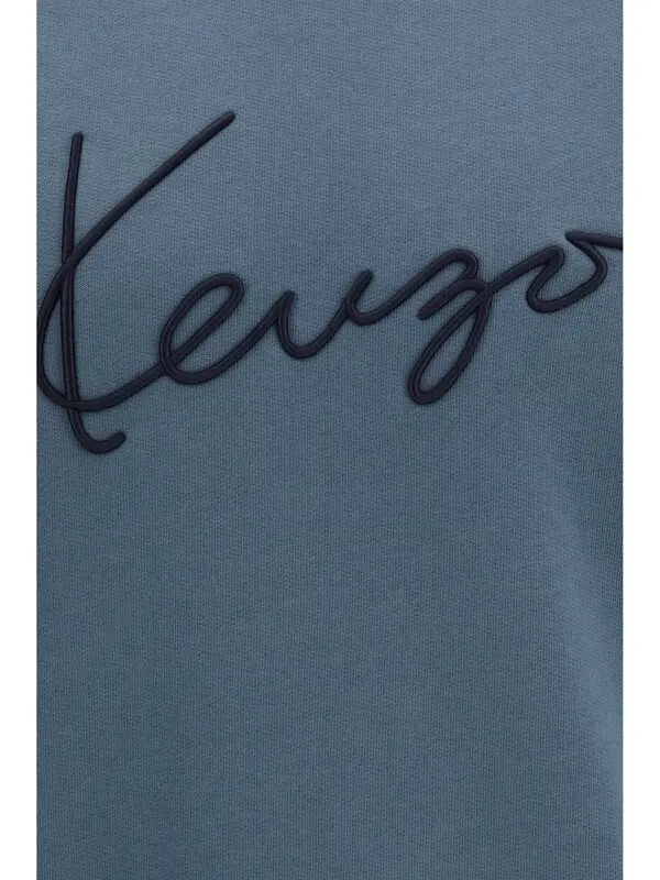 Kenzo Signature Embroidered Cotton Sweatshirt