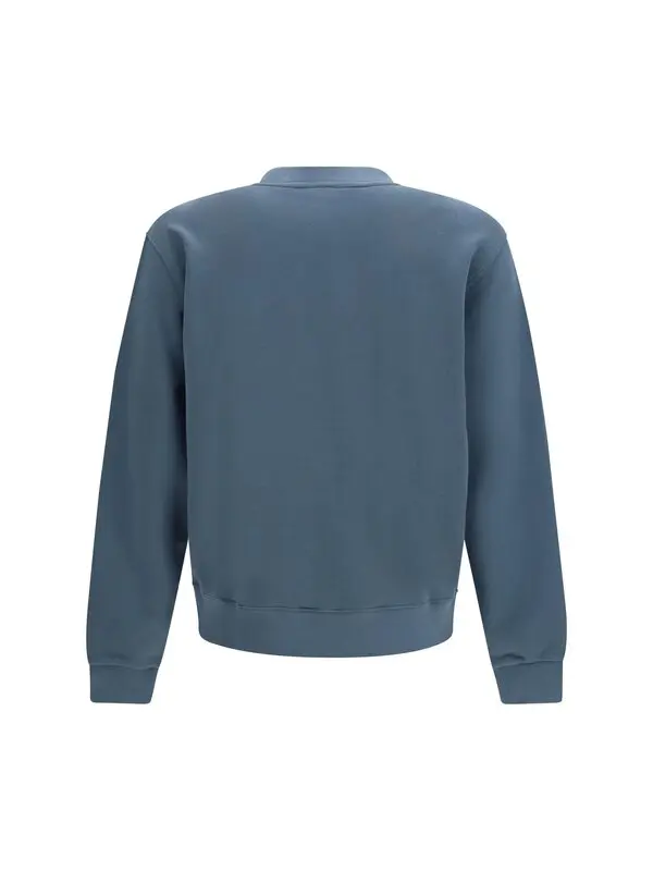 Kenzo Signature Embroidered Cotton Sweatshirt - Blue