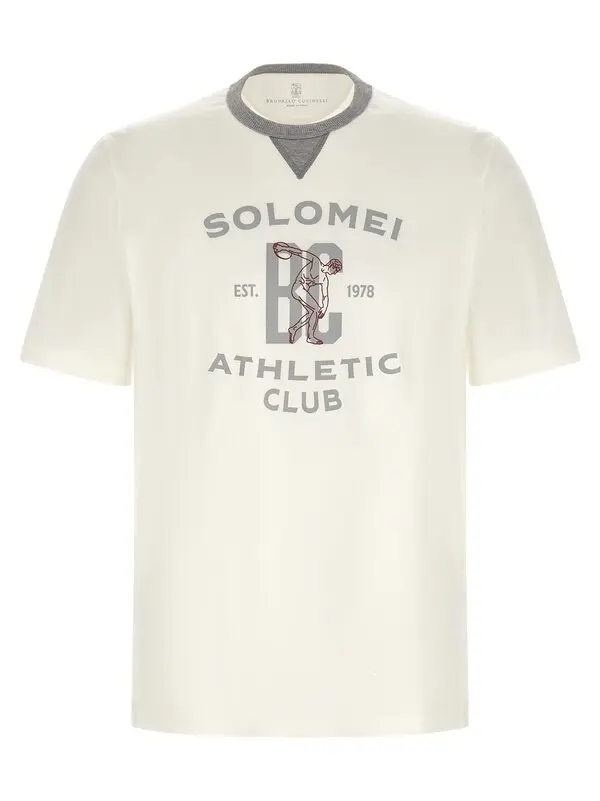 Brunello Cucinelli Printed T-shirt - White