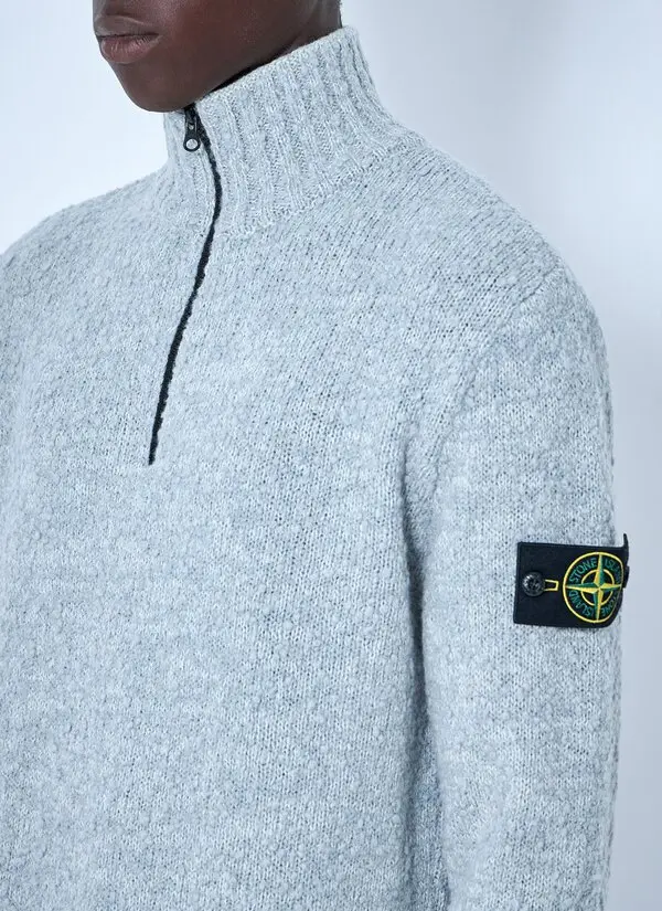 Stone Island Half-zip Wool Sweater
