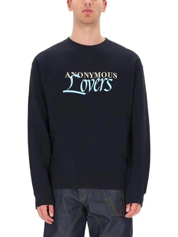 JW Anderson Anonymous Lovers Sweatshirt - Black