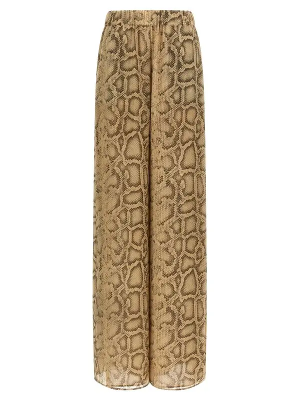 Andamane Python Print Pants - Cream